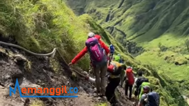 Pendaki Malaysia Terjatuh di Jalur Ekstrem Torean Gunung Rinjani, Proses Evakuasi